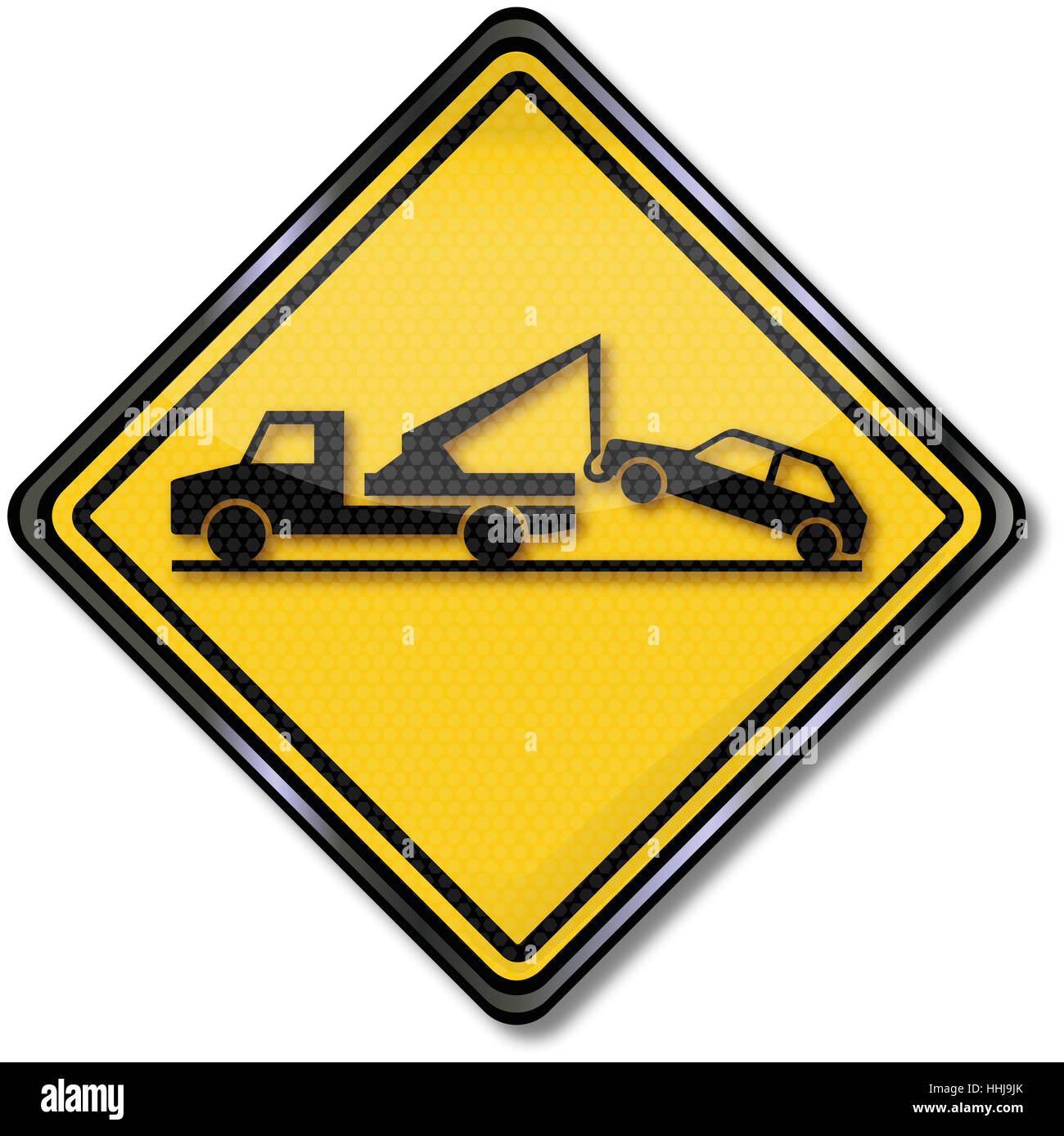 towing the car plate Stock Photo - Alamy