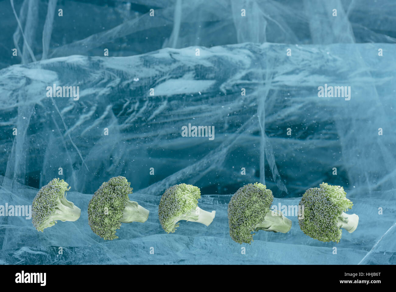 Broccoli is beautiful on pure ice. One of the most beautiful glacial ...
