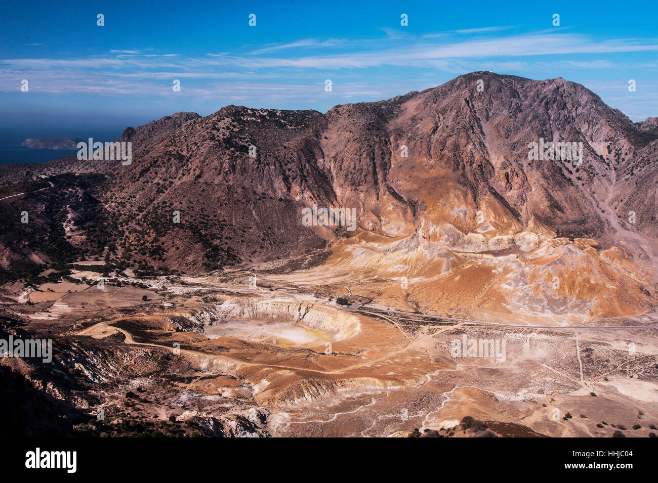 europe, greece, dodecanese, nisyros, island, volcano Stock Photo - Alamy