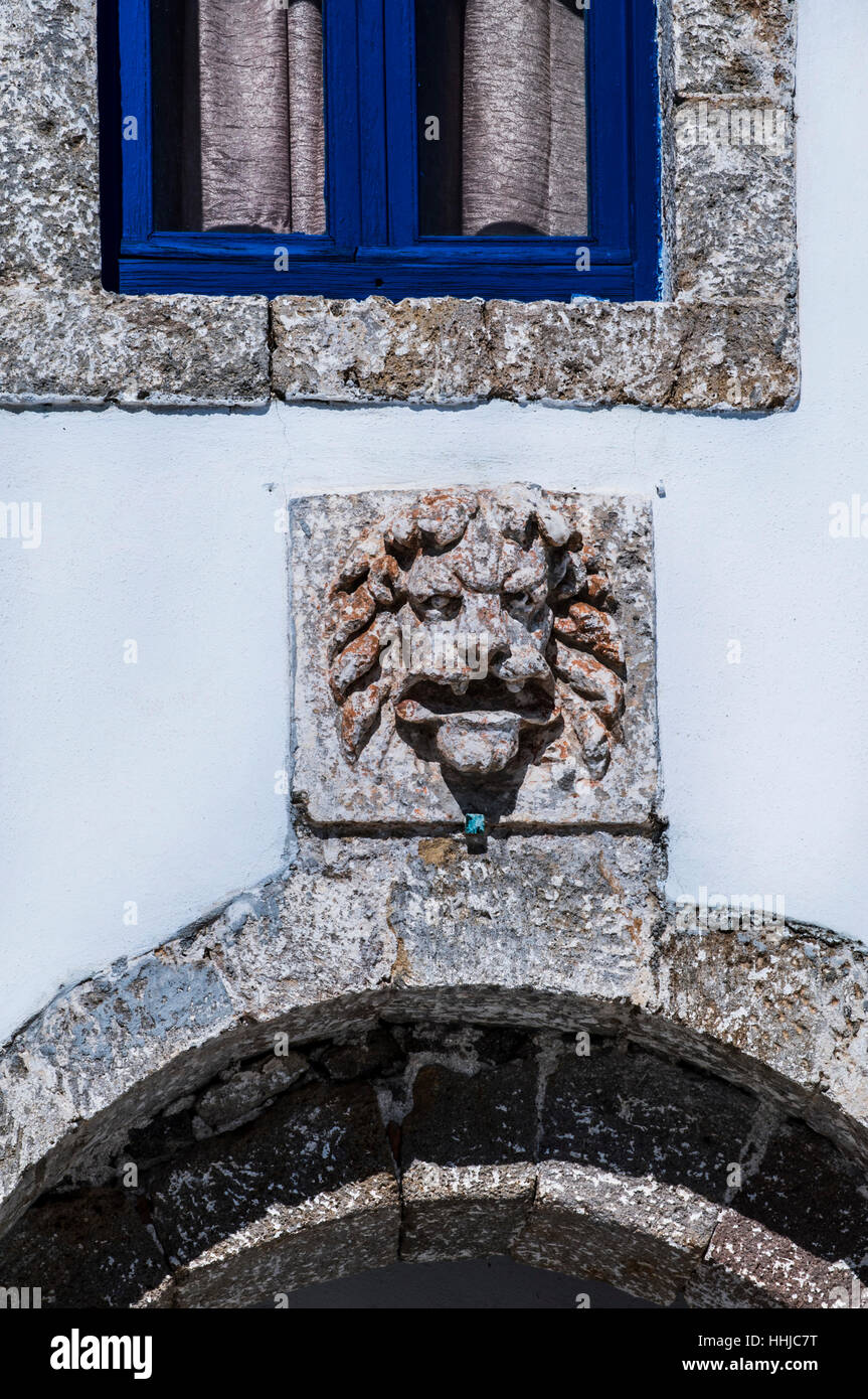 europe, greece, dodecanese, nisyros, island, nikia, village, square Stock Photo - Alamy