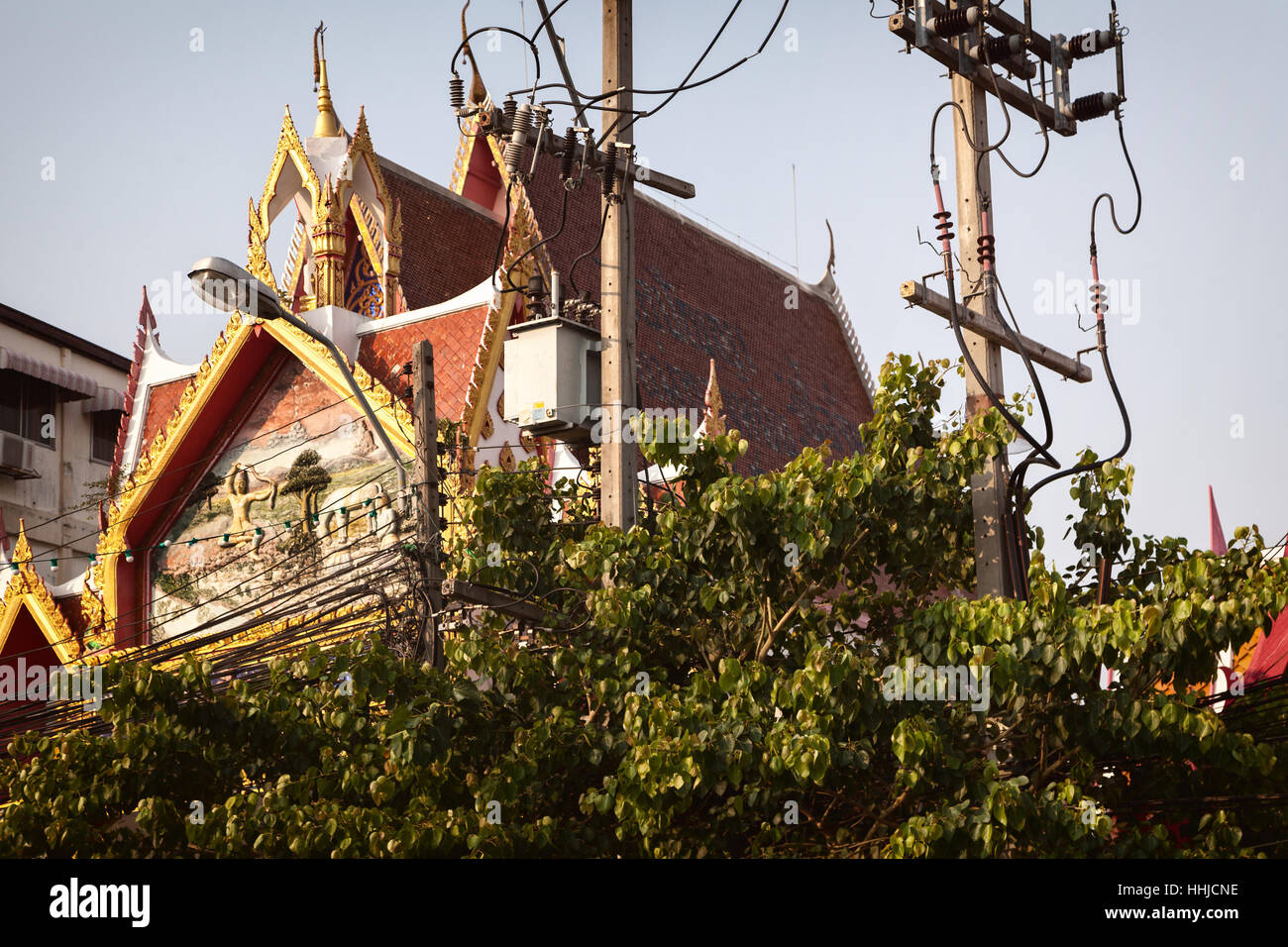 Electrical pole next to building hi-res stock photography and images ...