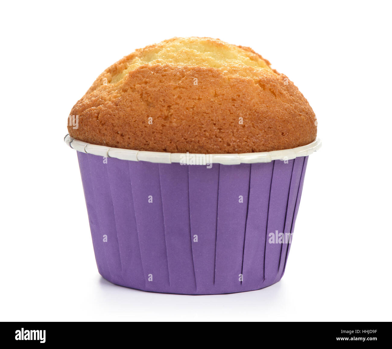 one fresh muffin isolated on white background Stock Photo - Alamy
