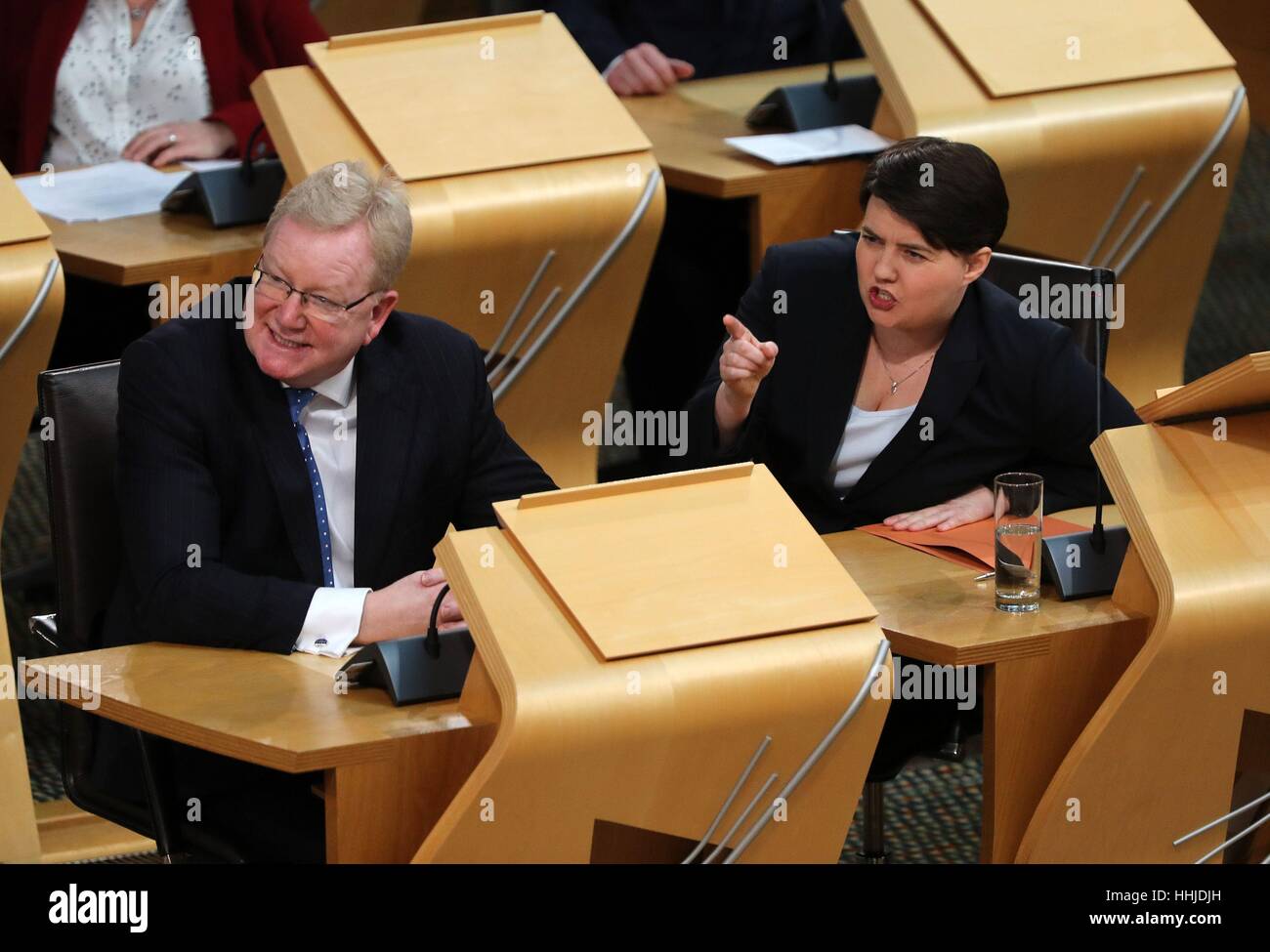 Scottish Conservative leader Ruth Davidson alongside deputy leader ...