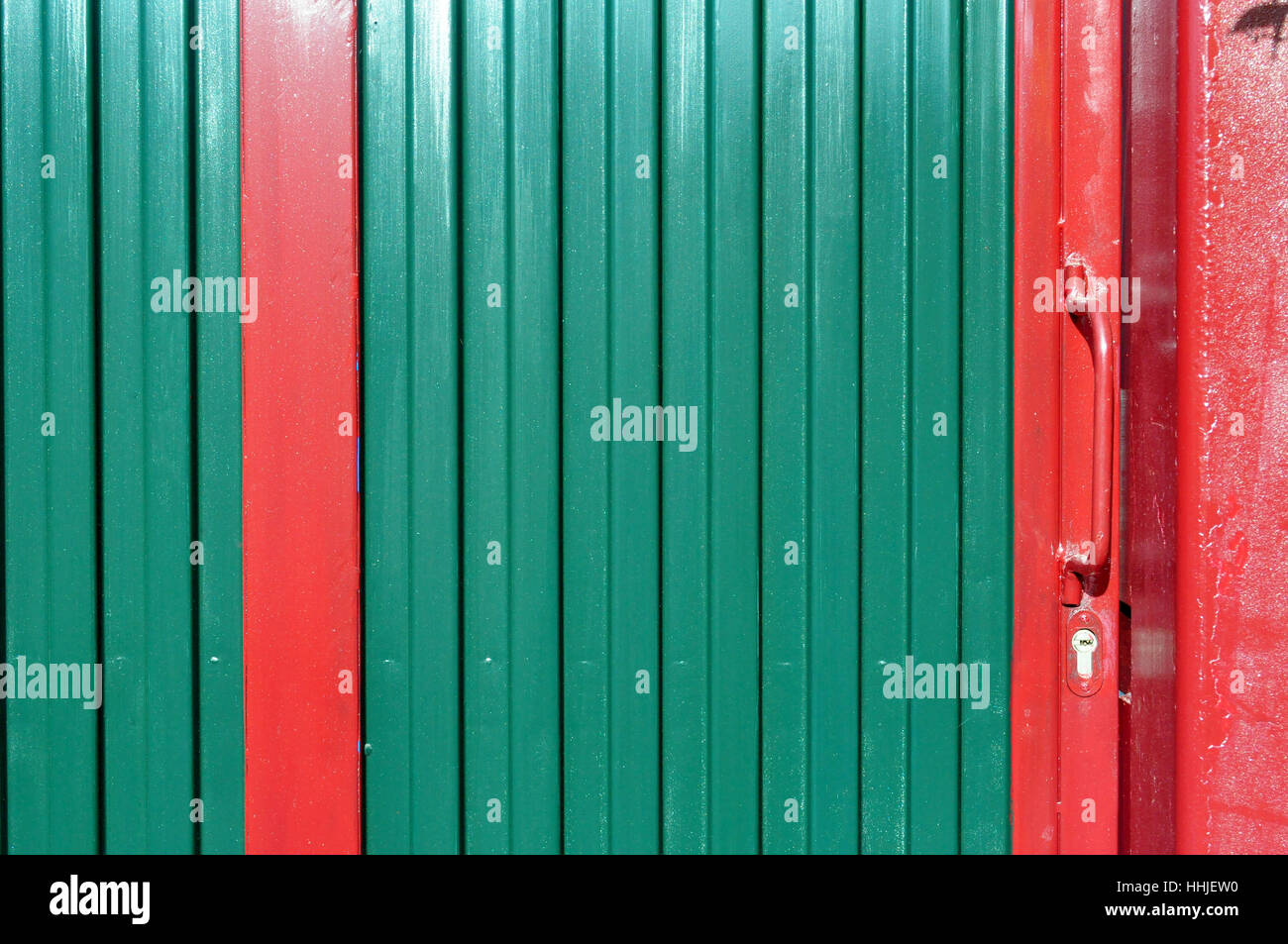 metal gate two colors Stock Photo - Alamy