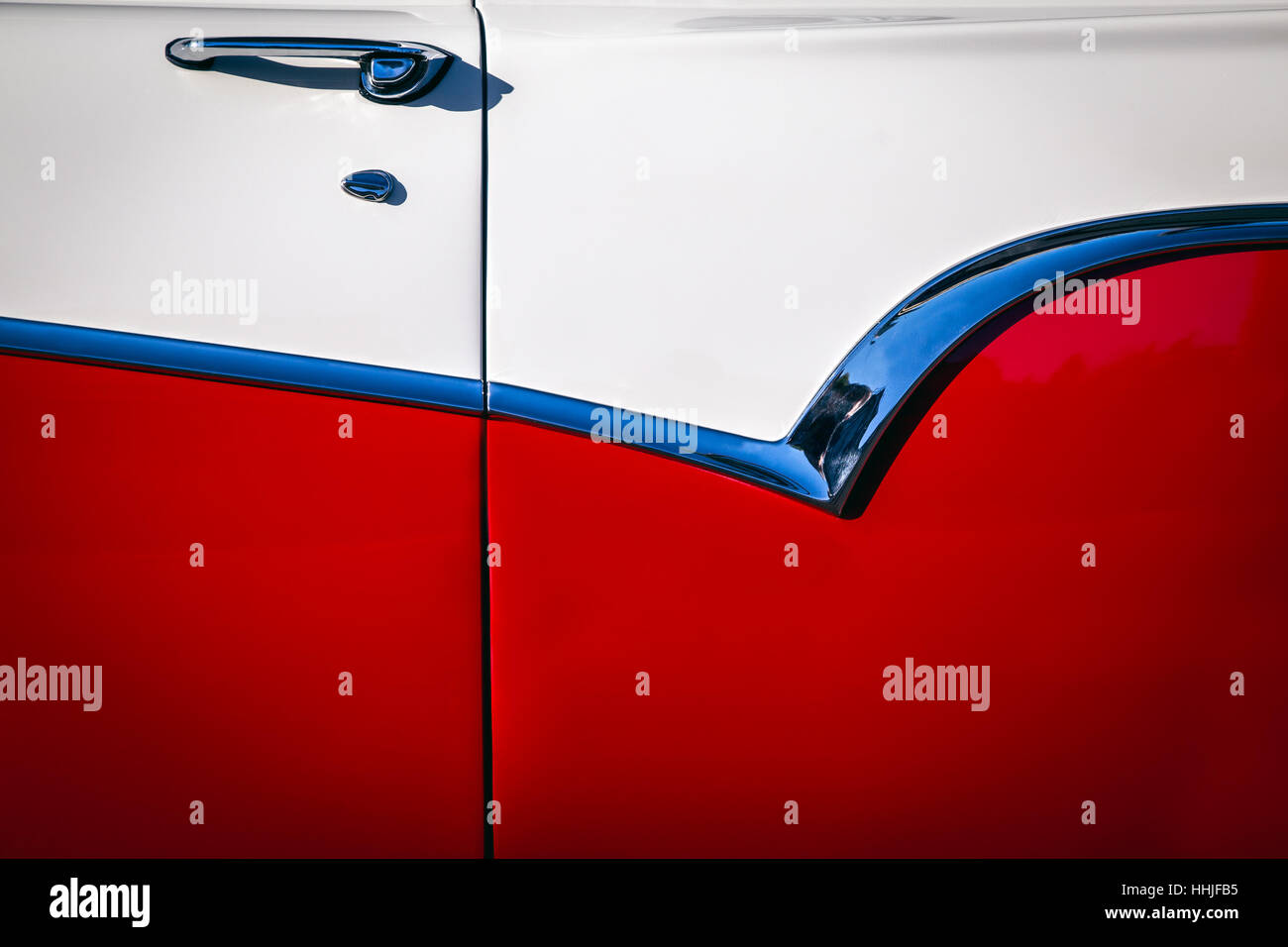 The door and side panel of a 1957 Ford Ranchero Stock Photo - Alamy
