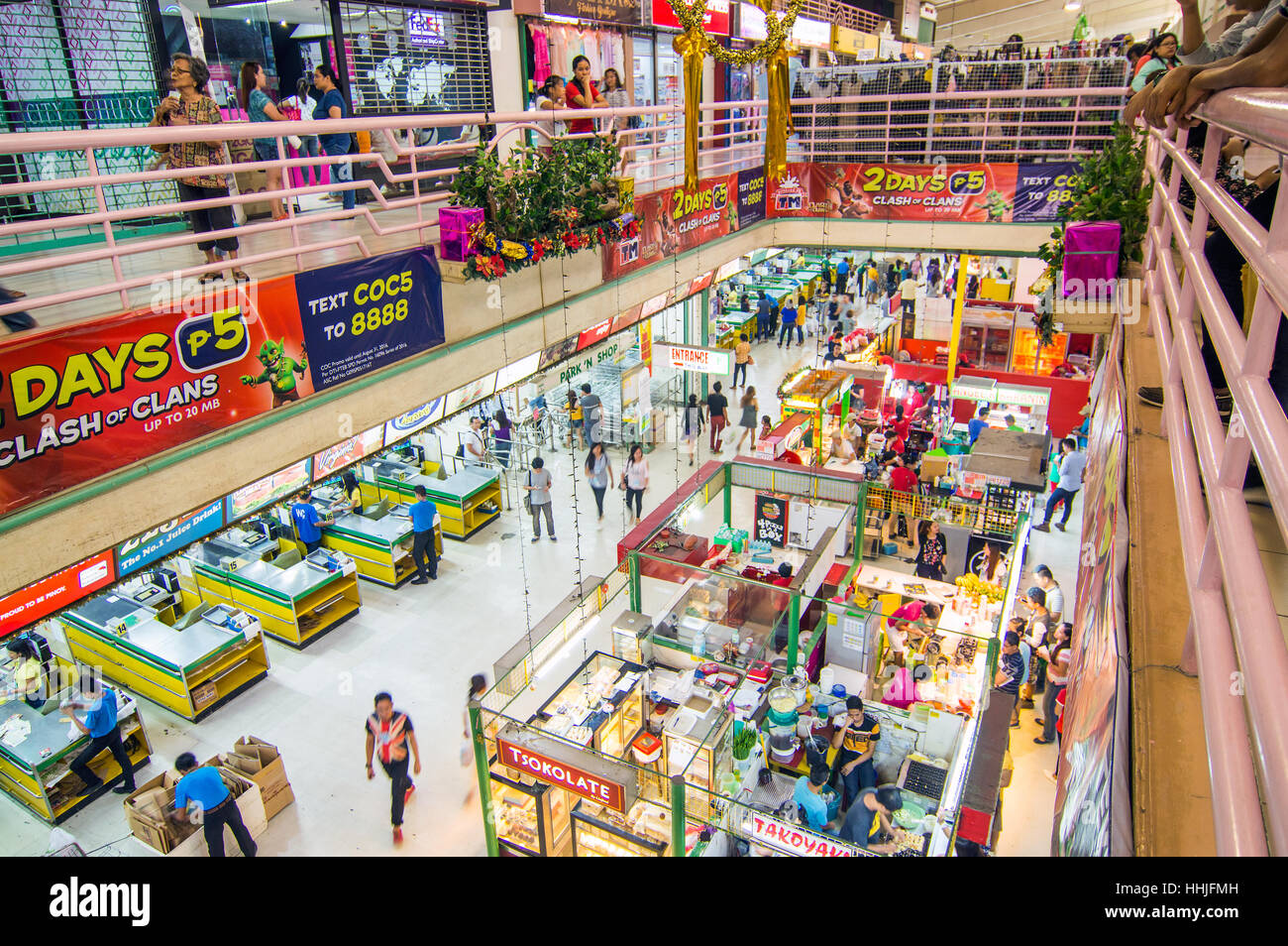Victoria Plaza interior, Davao, Davao Del Sur, Philippines Stock Photo ...
