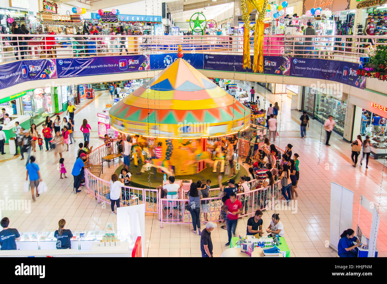 Merry-go-round, Victoria Plaza interior, Davao, Davao Del Sur ...