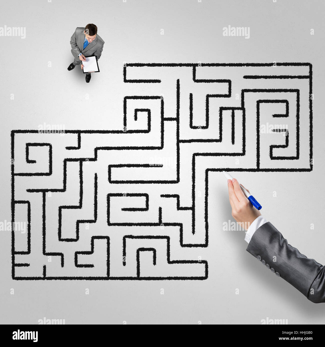 Finding right problem solution Stock Photo - Alamy