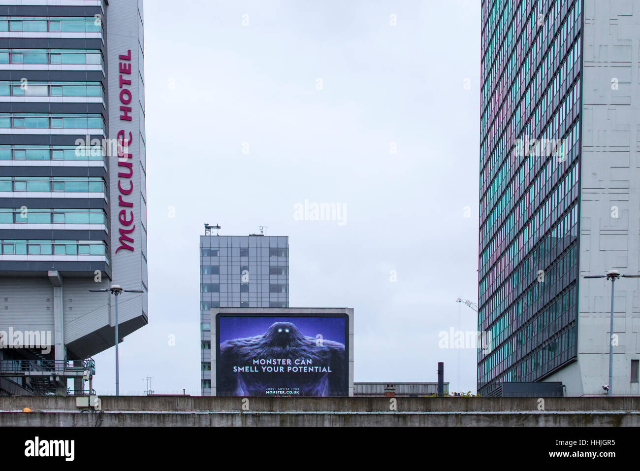 LED screen in Piccadilly Gardens Manchester UK Stock Photo - Alamy