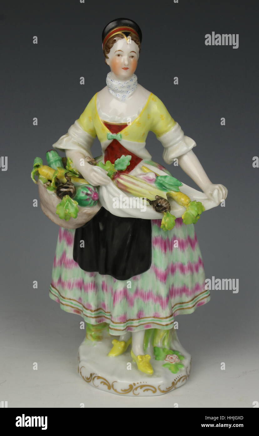 Augarten Wien Porcelain Figurine 1003 Vegetable Seller Stock Photo - Alamy