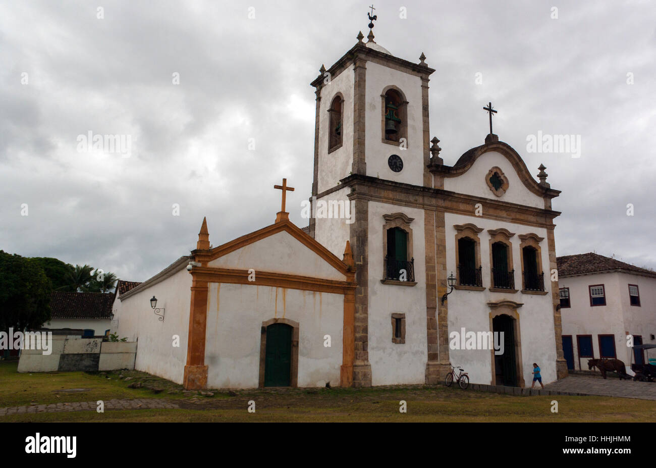 Church of Santa Rita, Paraty, Brasil Stock Photo - Alamy