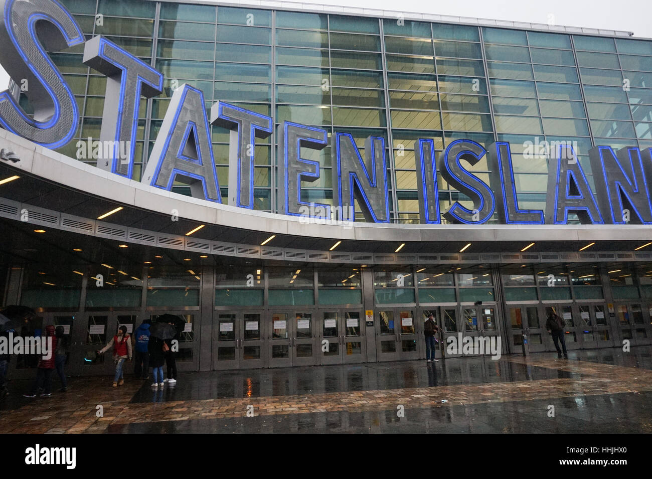Staten Island Ferry Terminal in Manhattan, New York City, USA Stock ...