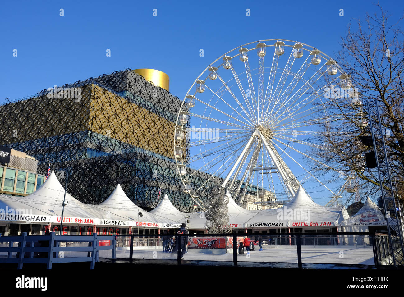 Winter attractions in Centenary Square, Birmingham Stock Photo - Alamy