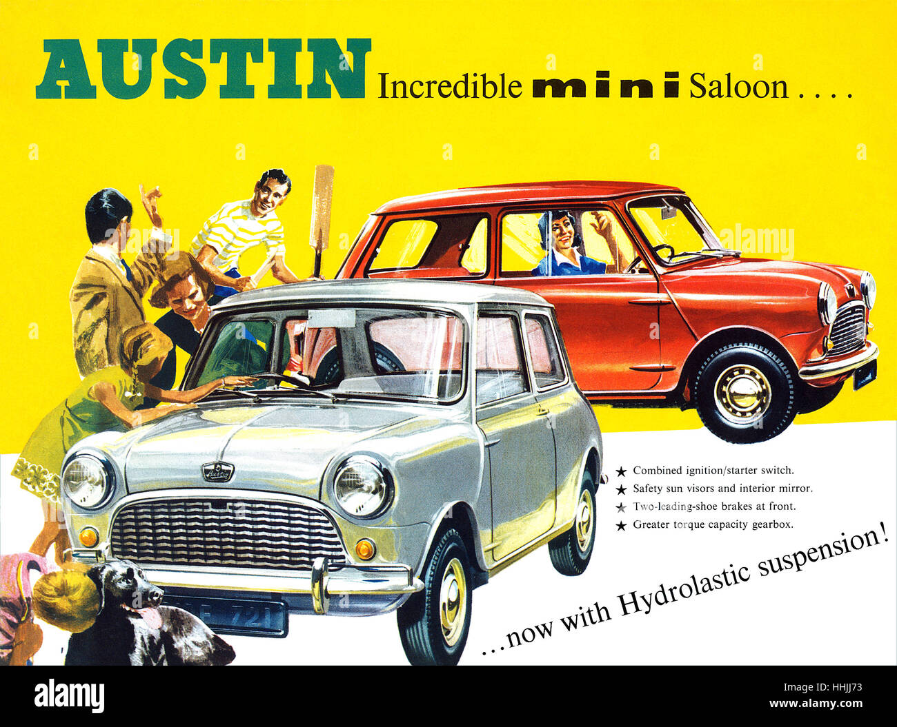 1960s Austin Mini brochure cover Stock Photo - Alamy