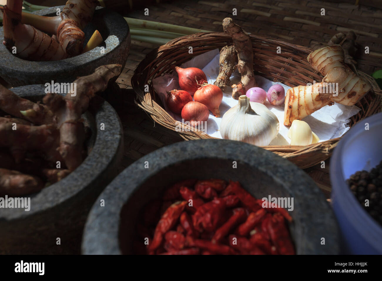 Spices for Tom Yum Goong Stock Photo - Alamy