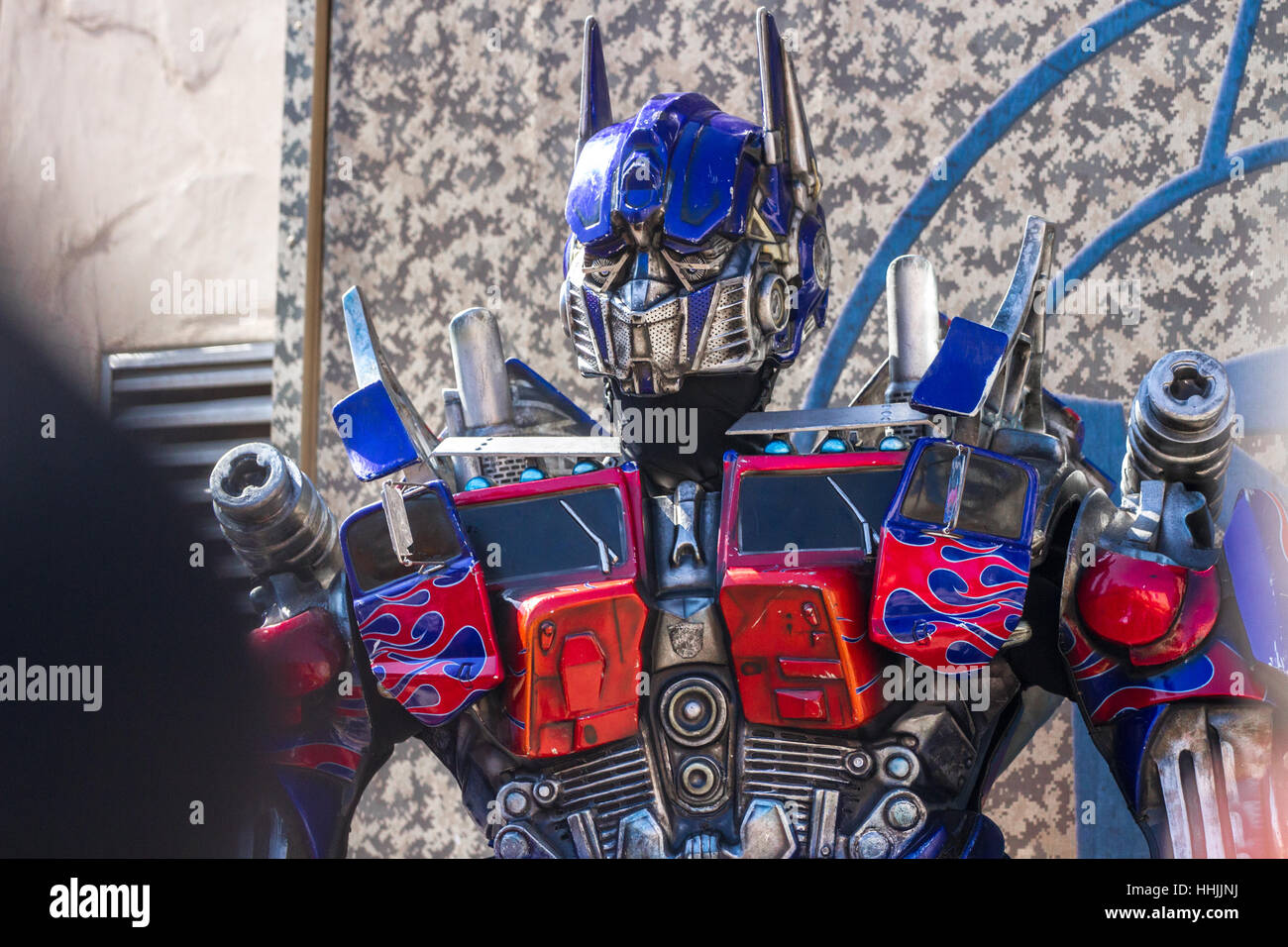 Transformers robots at Universal Studios Hollywood CA Stock Photo - Alamy