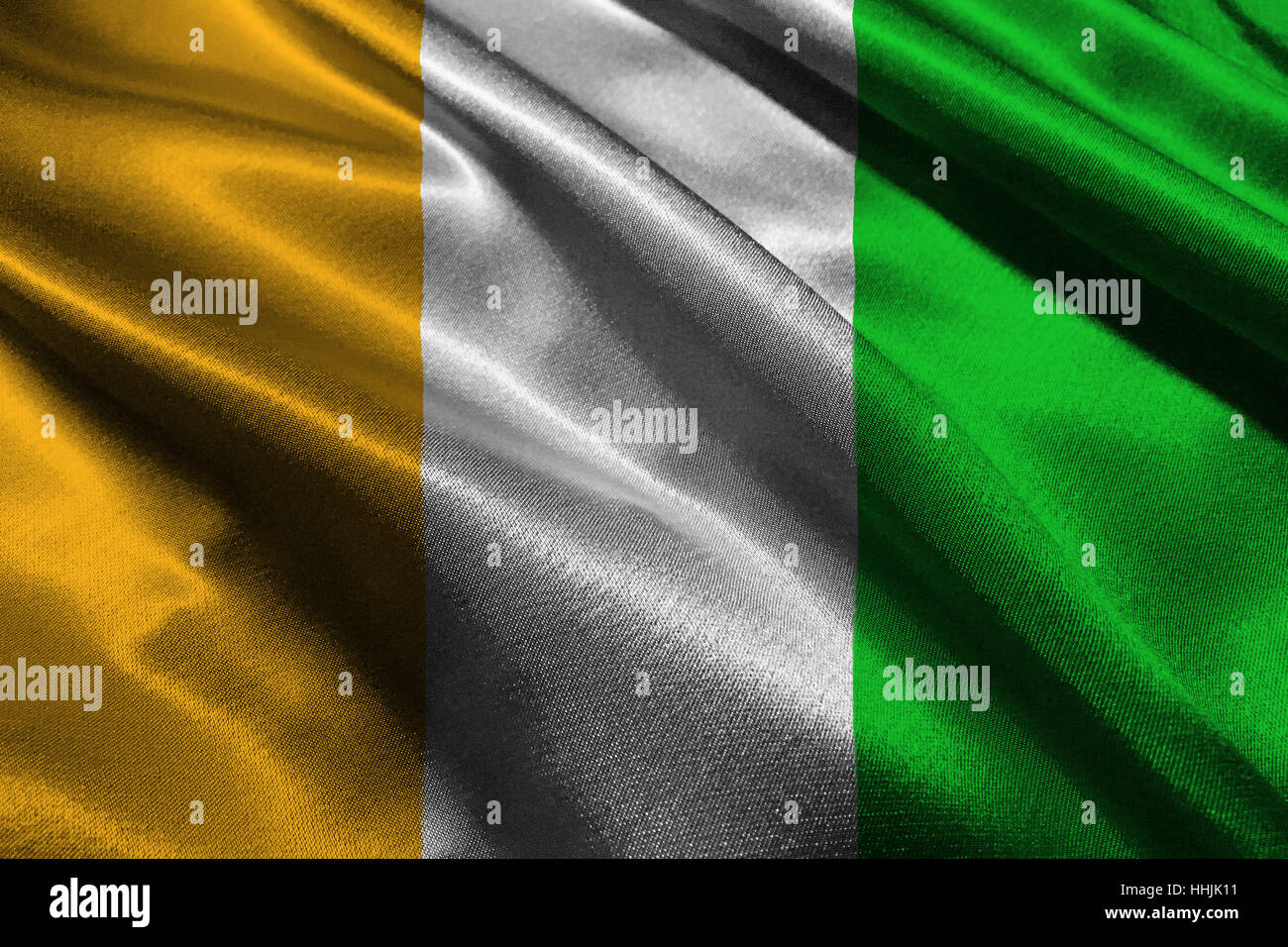 Cote d'ivoire flag 3D illustration symbol. ,Original and simple Ivory ...