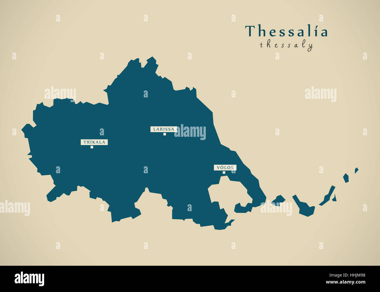 Map Greece Borders High Resolution Stock Photography and Images - Alamy