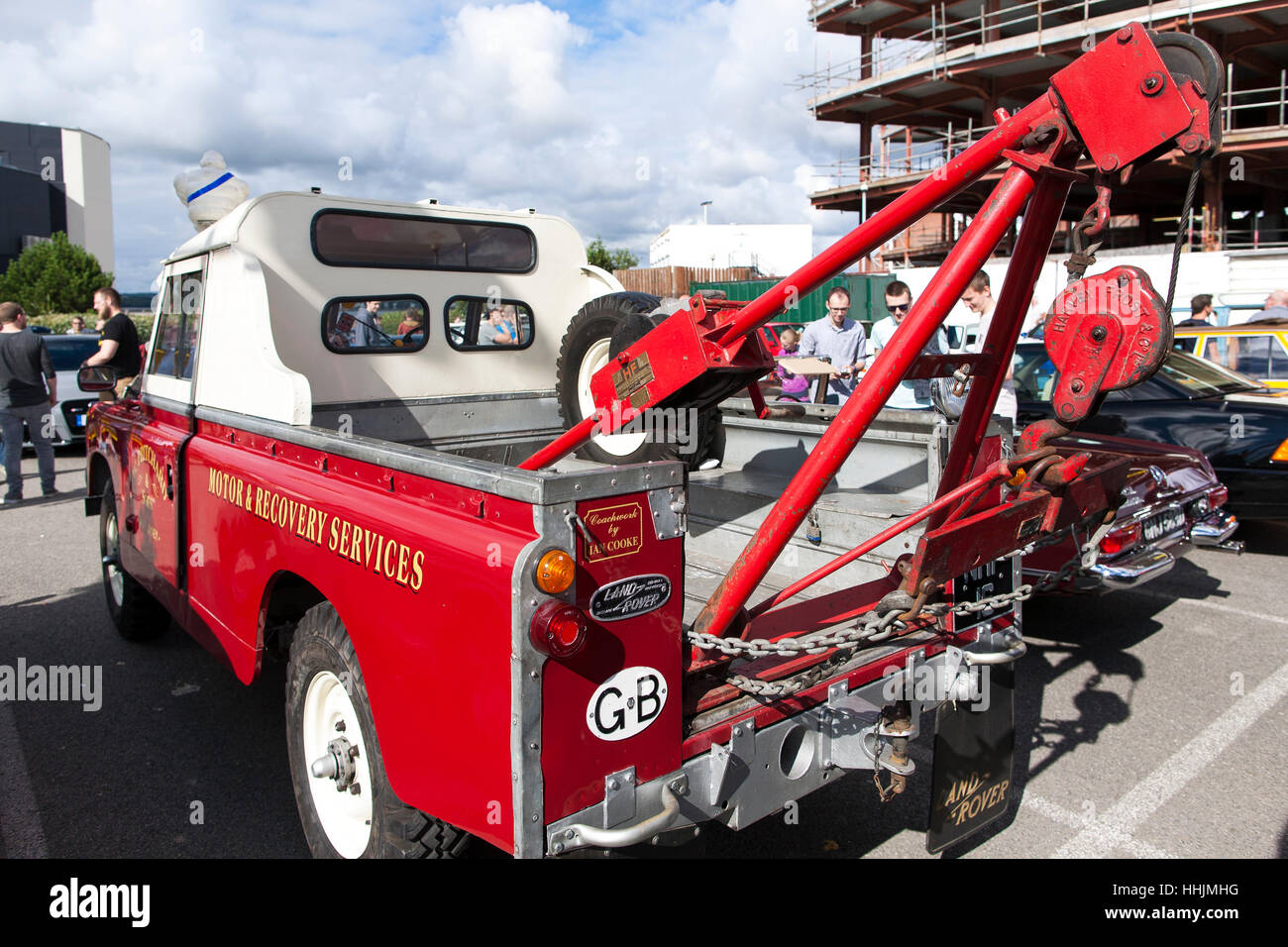 at a monthly cars and coffee meet in Liverpool city center Stock Photo ...