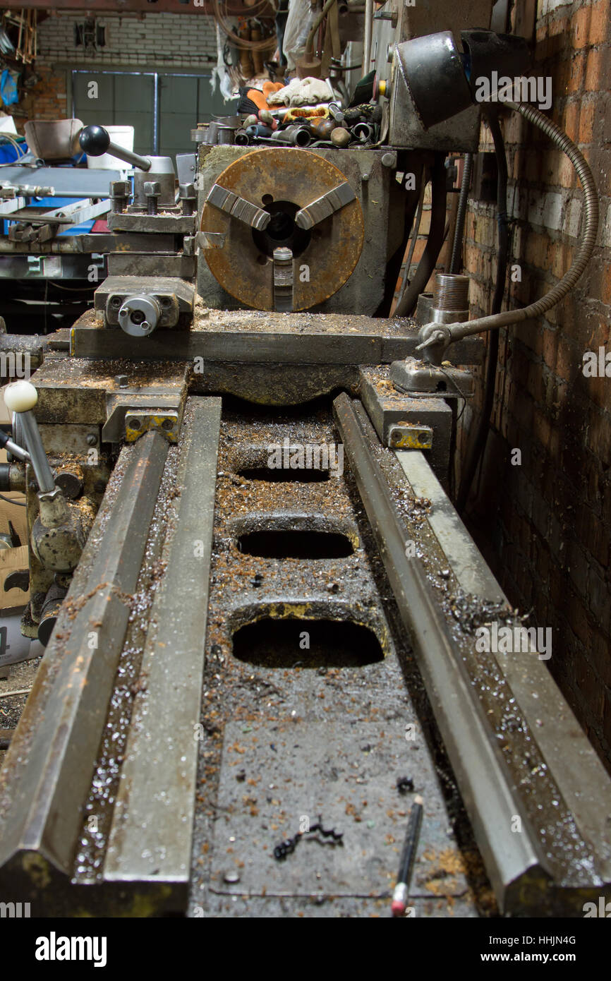 industrial machines in a old factory Stock Photo - Alamy