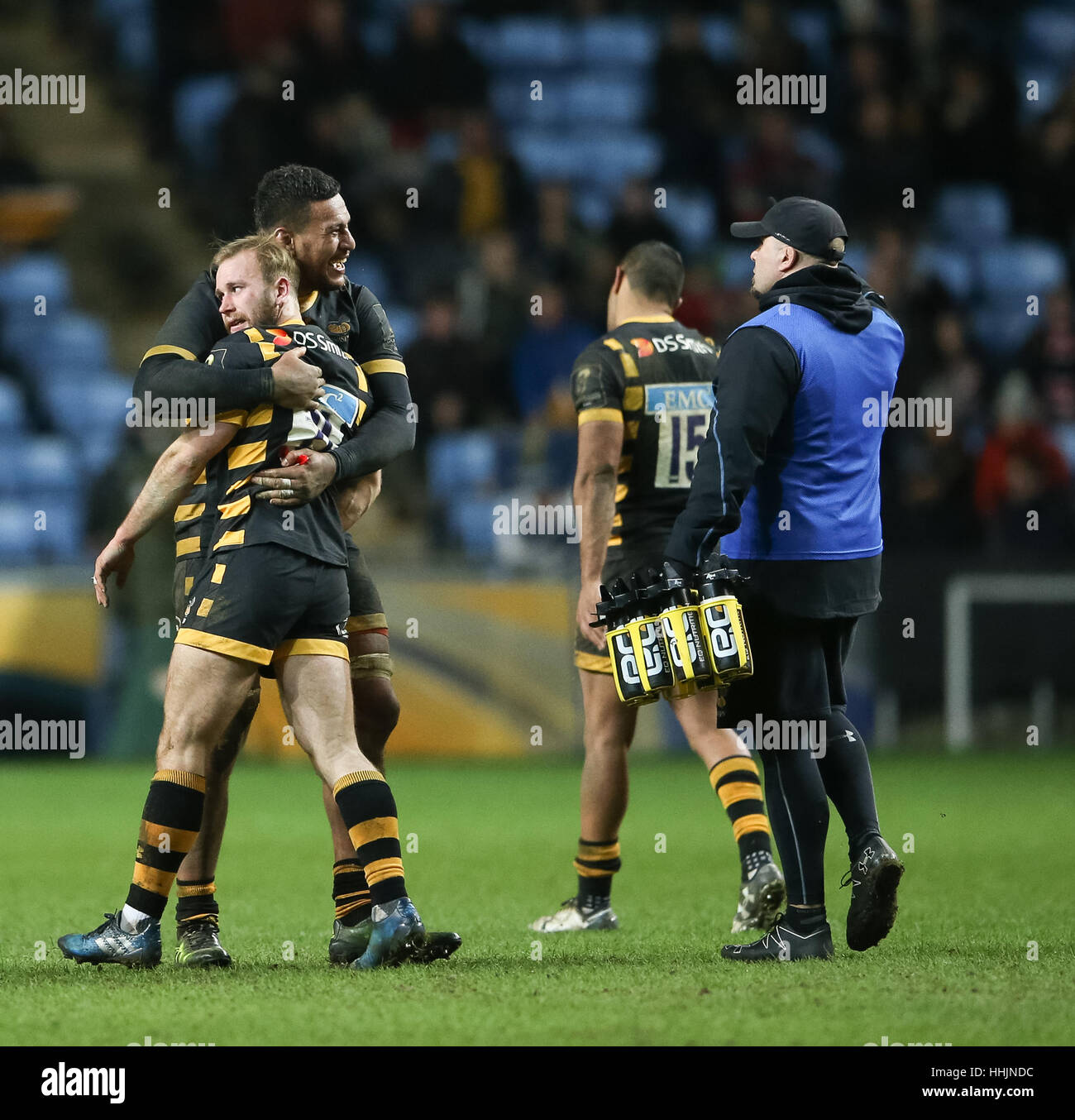 Wasps' Dan Robson celebrates during the European Champions Cup, pool ...