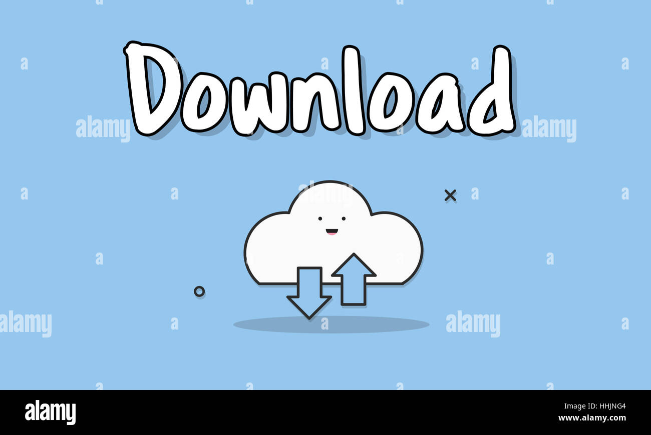 Online Storage Cloud Graphic Concept Stock Photo - Alamy