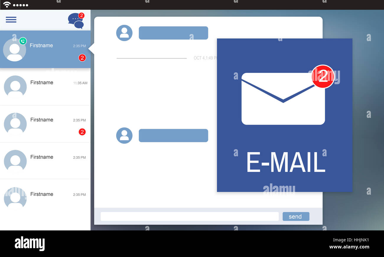 Letter Envelop Message Notification Concept Stock Photo - Alamy