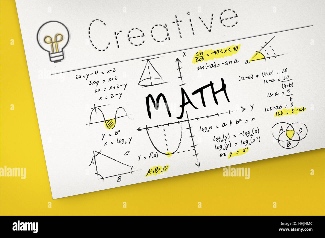 Methematics Math Algebra Calculus Numbers Concept Stock Photo - Alamy