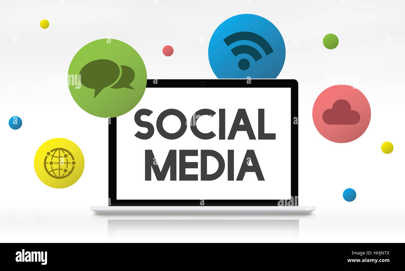 Social Media Communication Connection Concept Stock Photo - Alamy