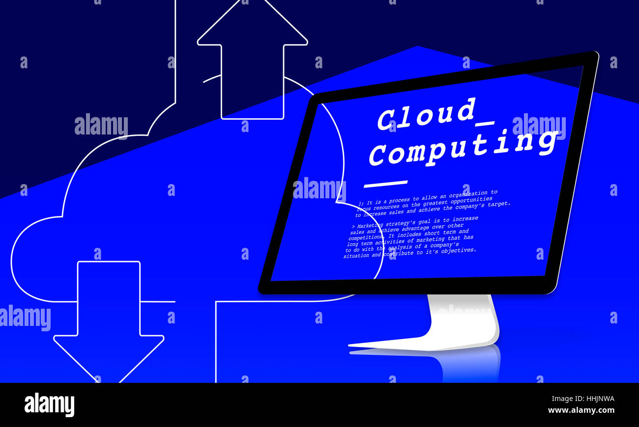 Cloud Computing Network Connection Concept Stock Photo - Alamy