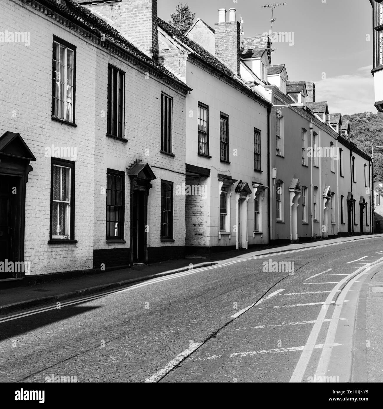 Architecture concept suburban neighborhood Black and White Stock Photos ...