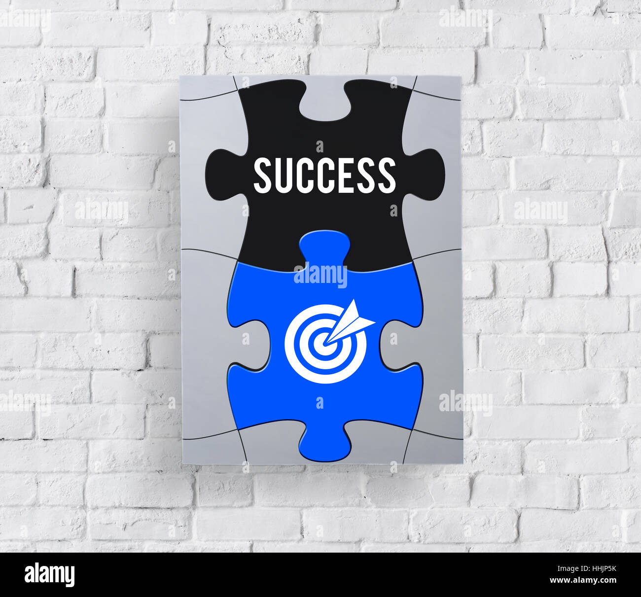 Achievement Success Goals Target Jigsaw Puzzle Concept Stock Photo - Alamy