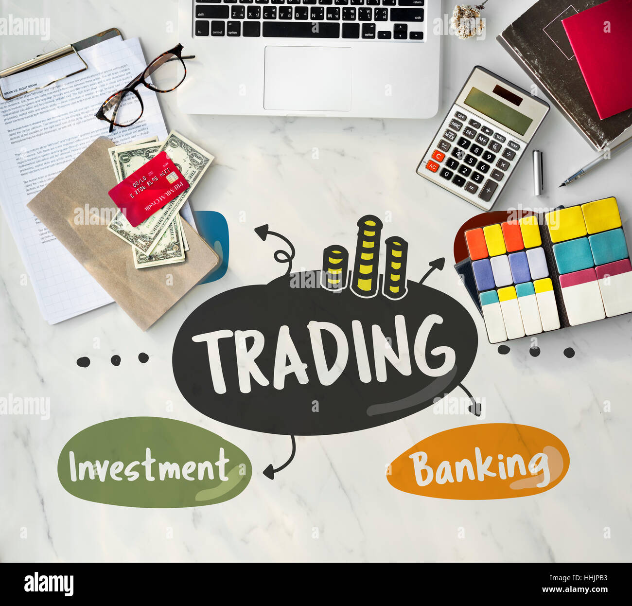 Stock Market Trading Word Diagram Concept Stock Photo - Alamy