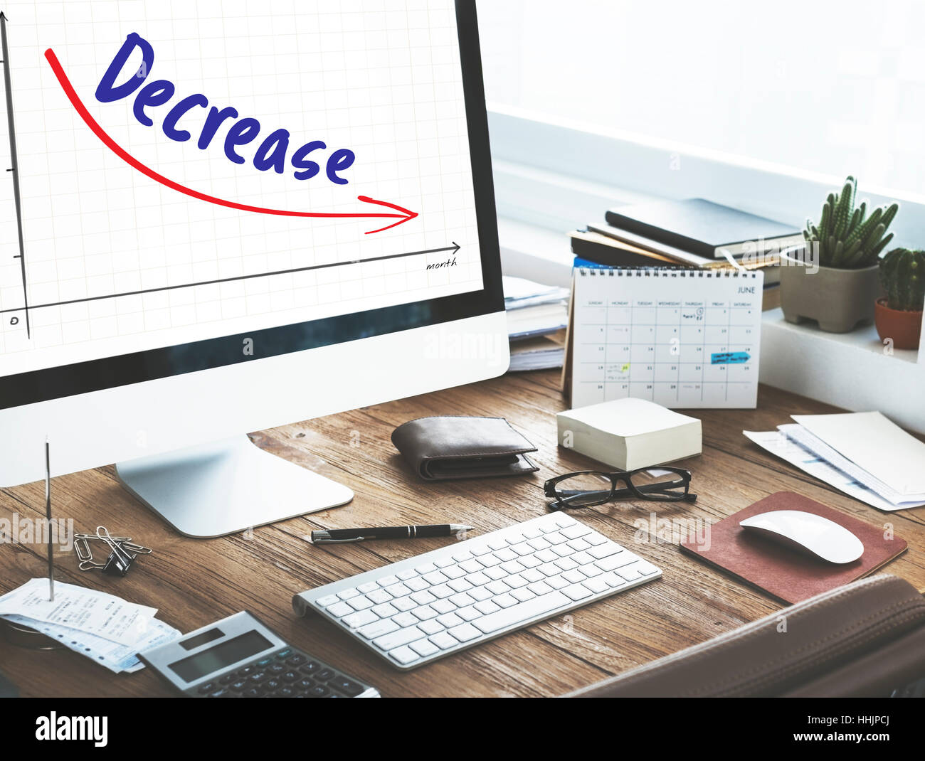Recession Financial Risk Failure Decrease Concept Stock Photo - Alamy