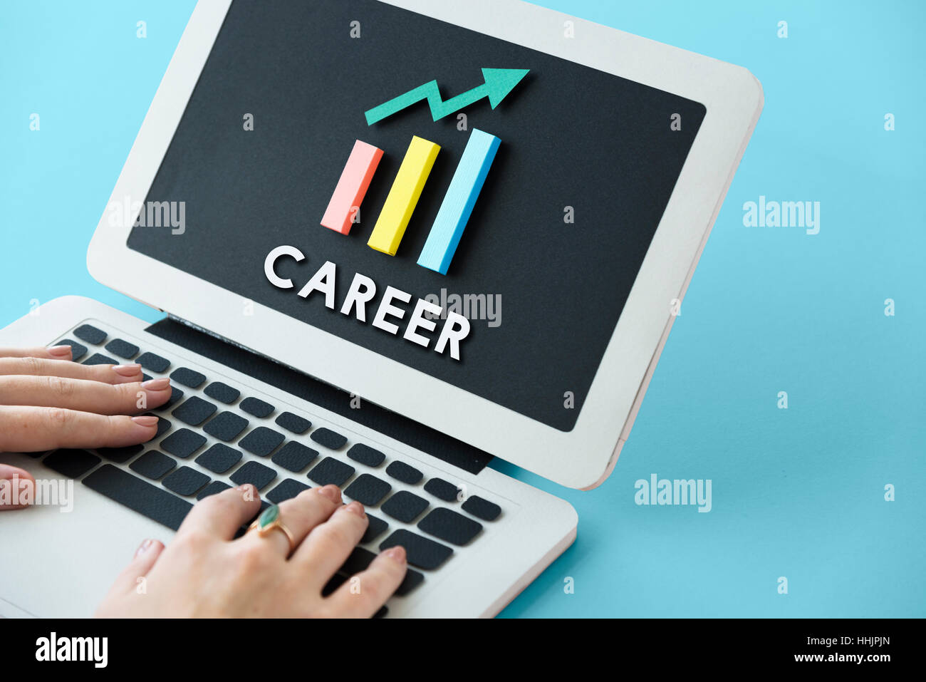 Graph Growth Development Improvement Profit Success Concept Stock Photo ...