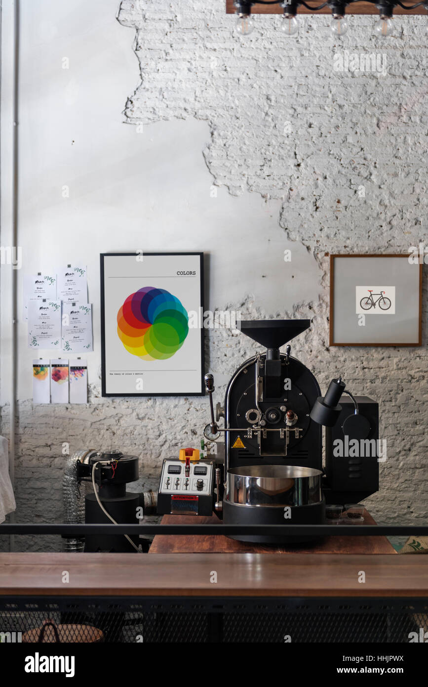 Photograph of coffee roaster hi-res stock photography and images - Alamy