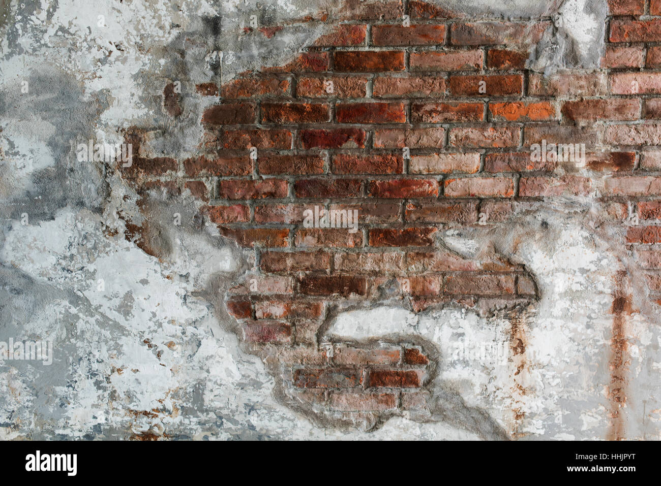 Rusted Shabby Bricks Plaster Wall Concept Stock Photo - Alamy