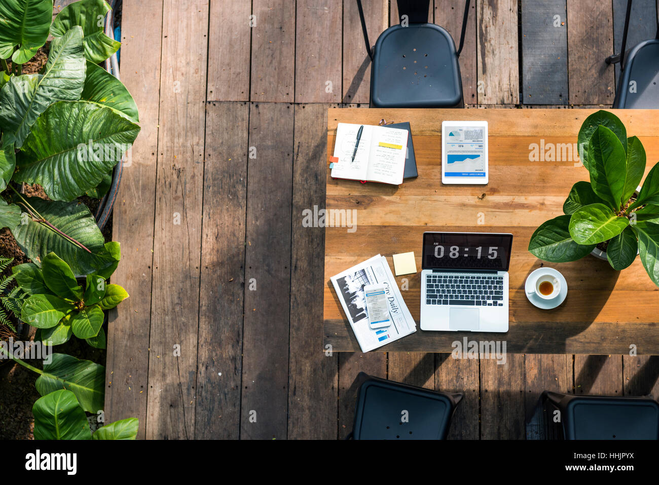 Digital Laptop Working Global Business Concept Stock Photo - Alamy