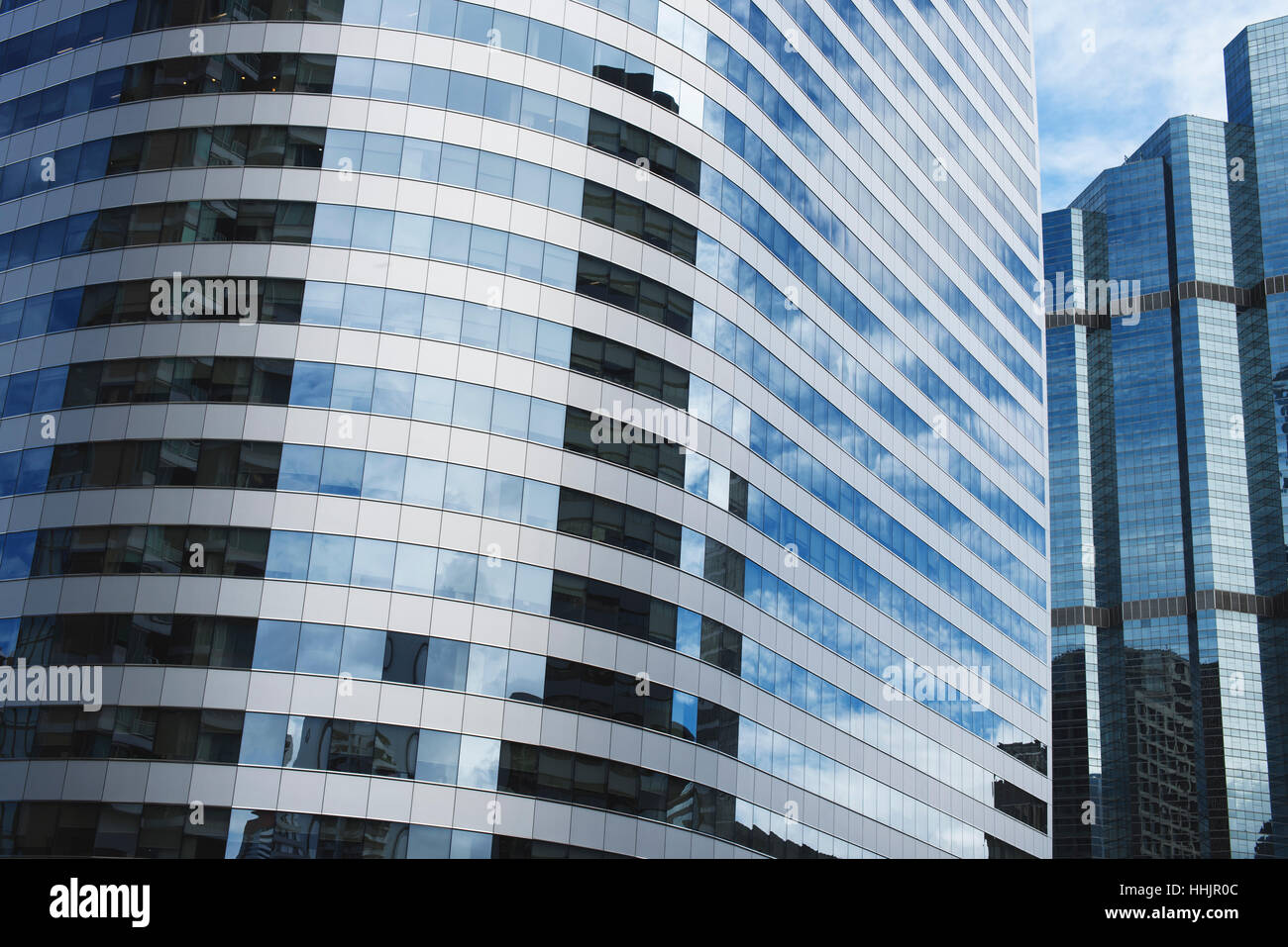 Mirror Building Reflection City View Concept Stock Photo - Alamy