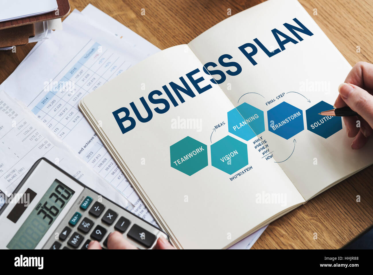 Business Plan Strategy Development Process Graphic Concept Stock Photo ...