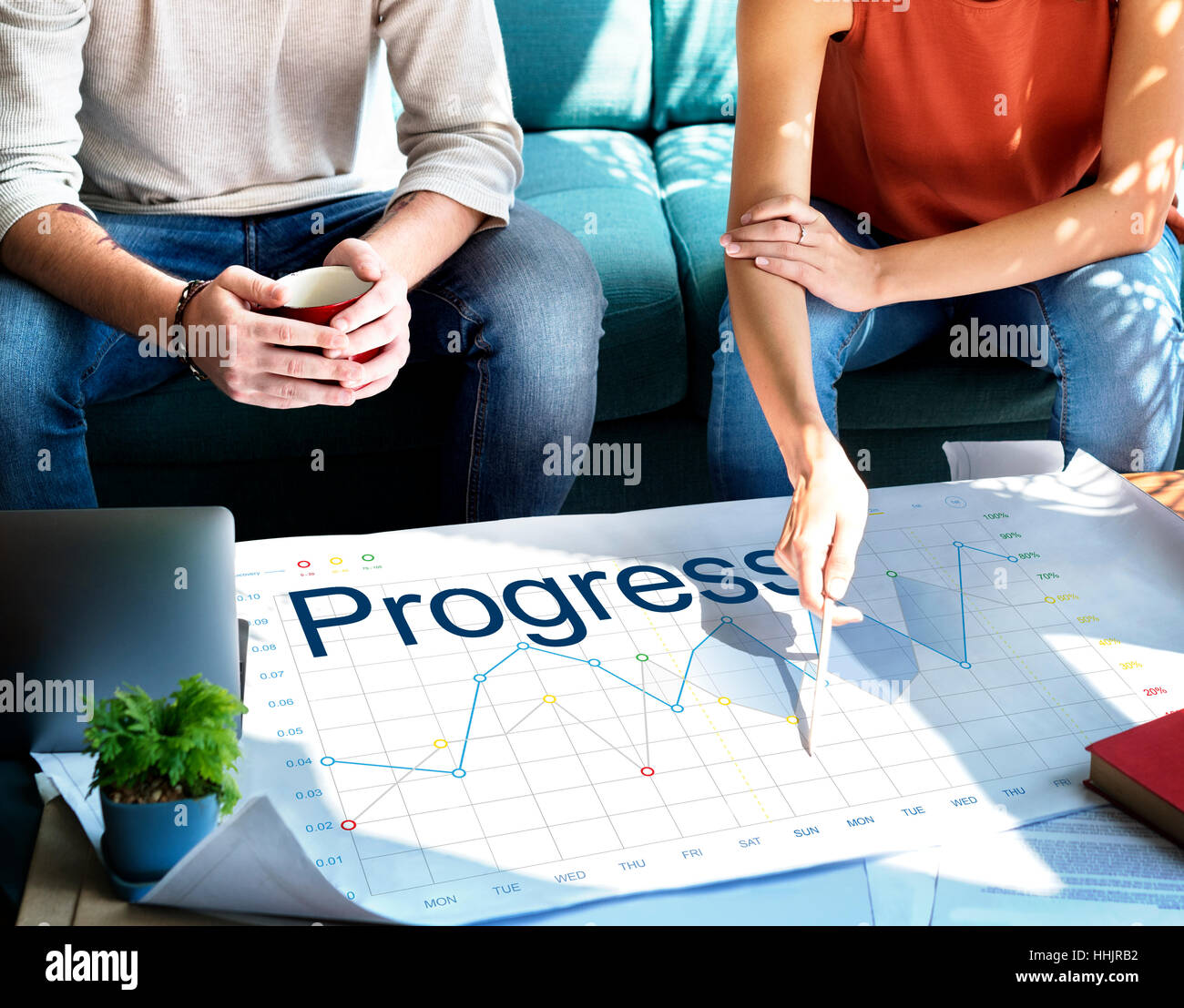 Report Analysis Progress Chart Concept Stock Photo - Alamy