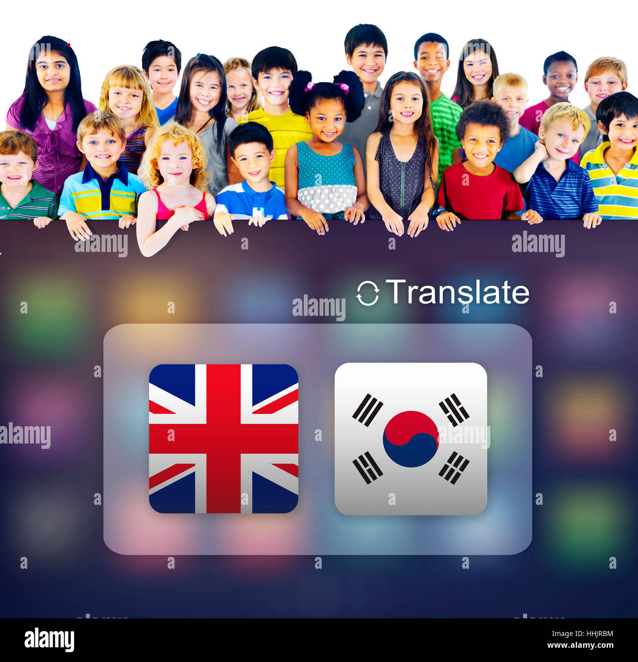 Flag Countries Foreign Word Translation Concept Stock Photo - Alamy
