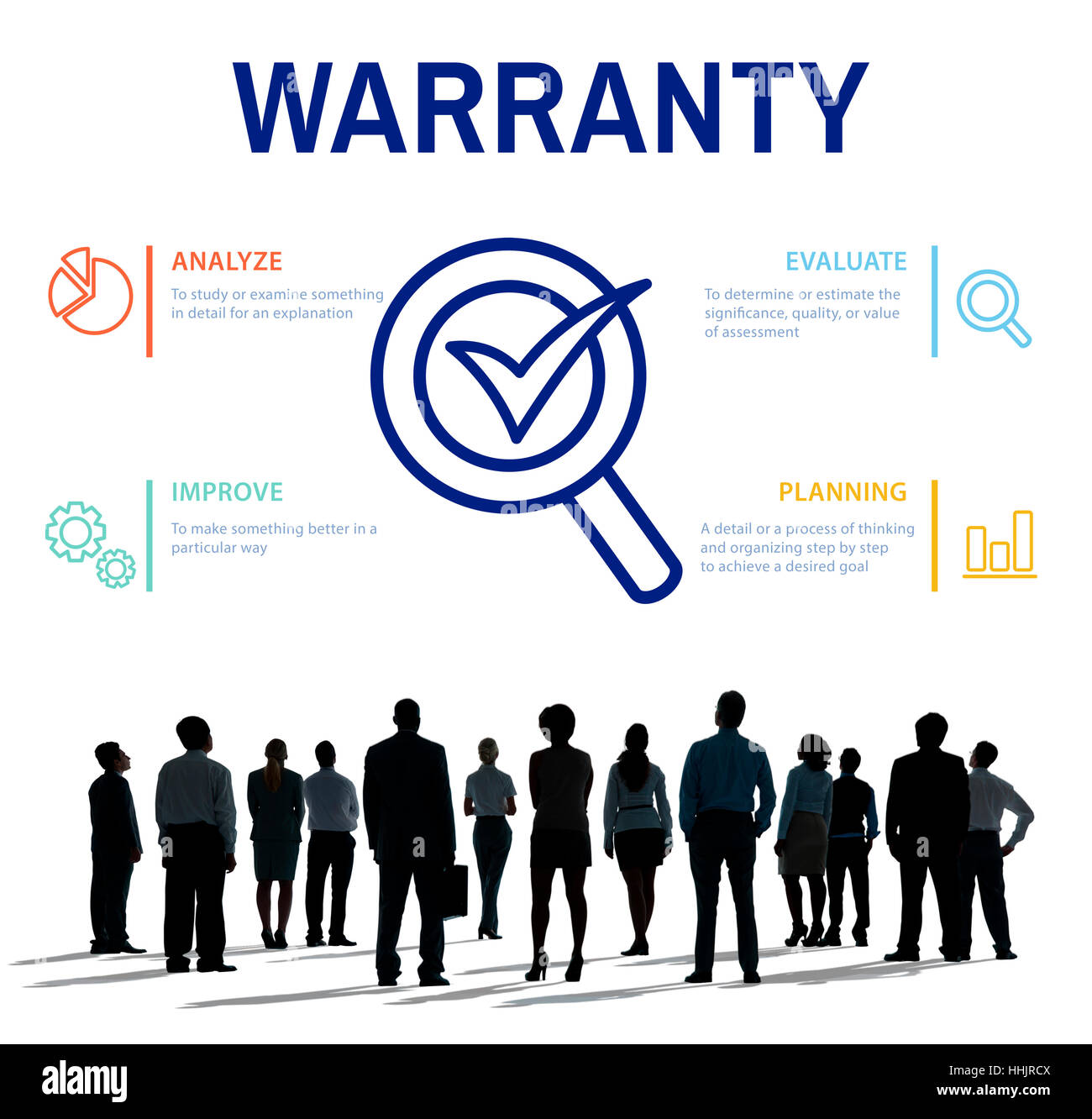 Team concept magnifying glass Cut Out Stock Images & Pictures - Alamy