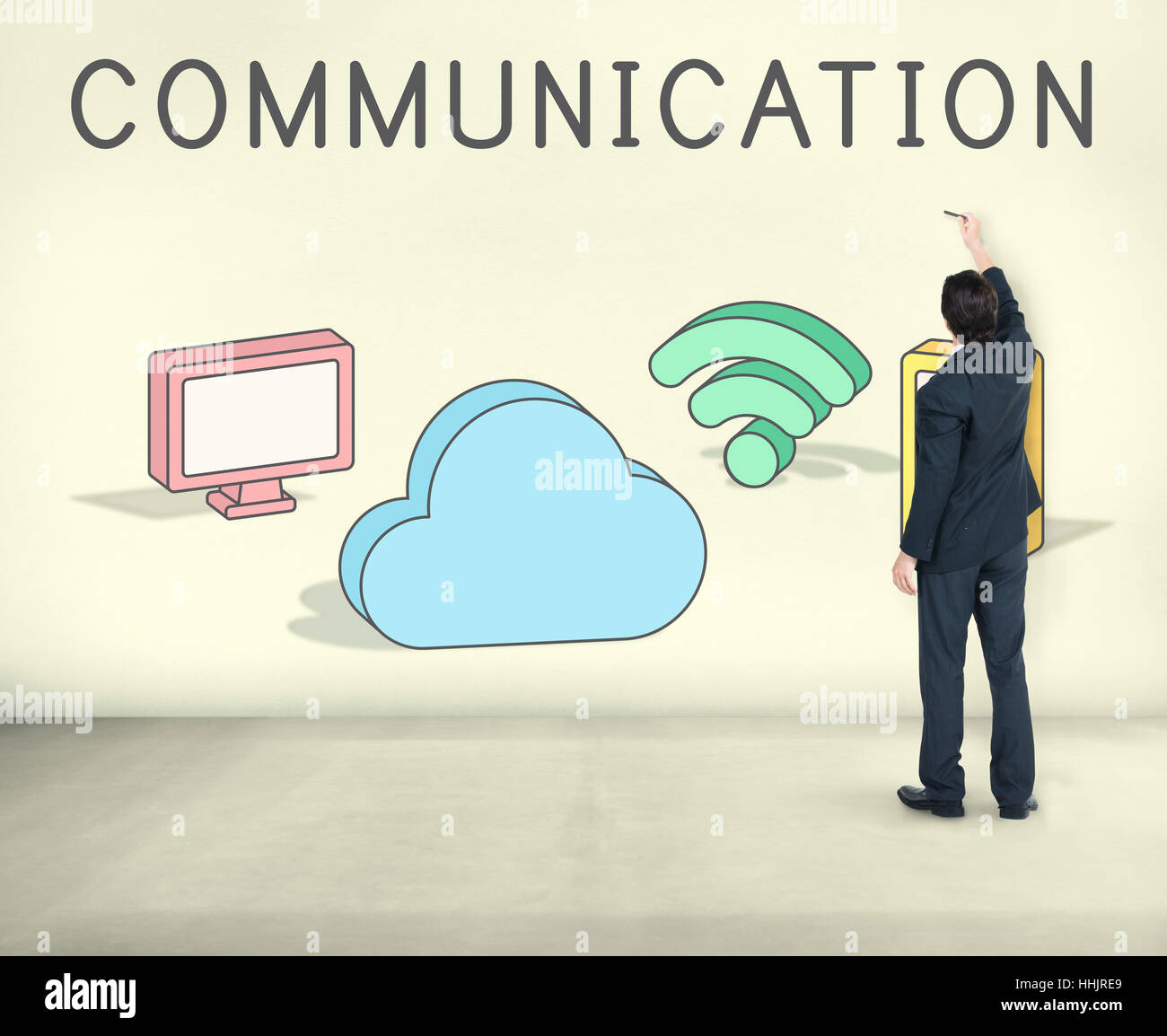 Cloud Network Communication Connection Concept Stock Photo - Alamy