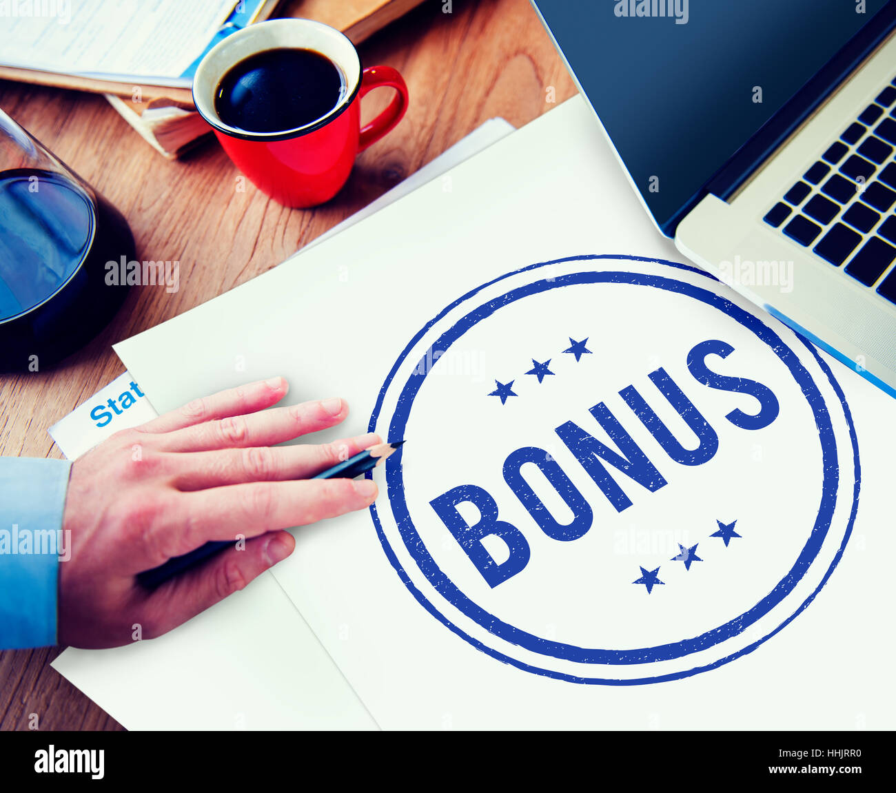 Bonus Prize Profit Incentive Additional Compensation Concept Stock ...