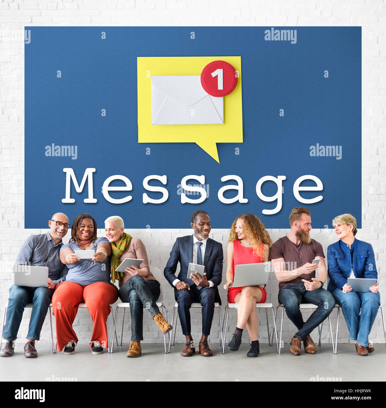 Message Notification Inbox Envelope Concept Stock Photo - Alamy