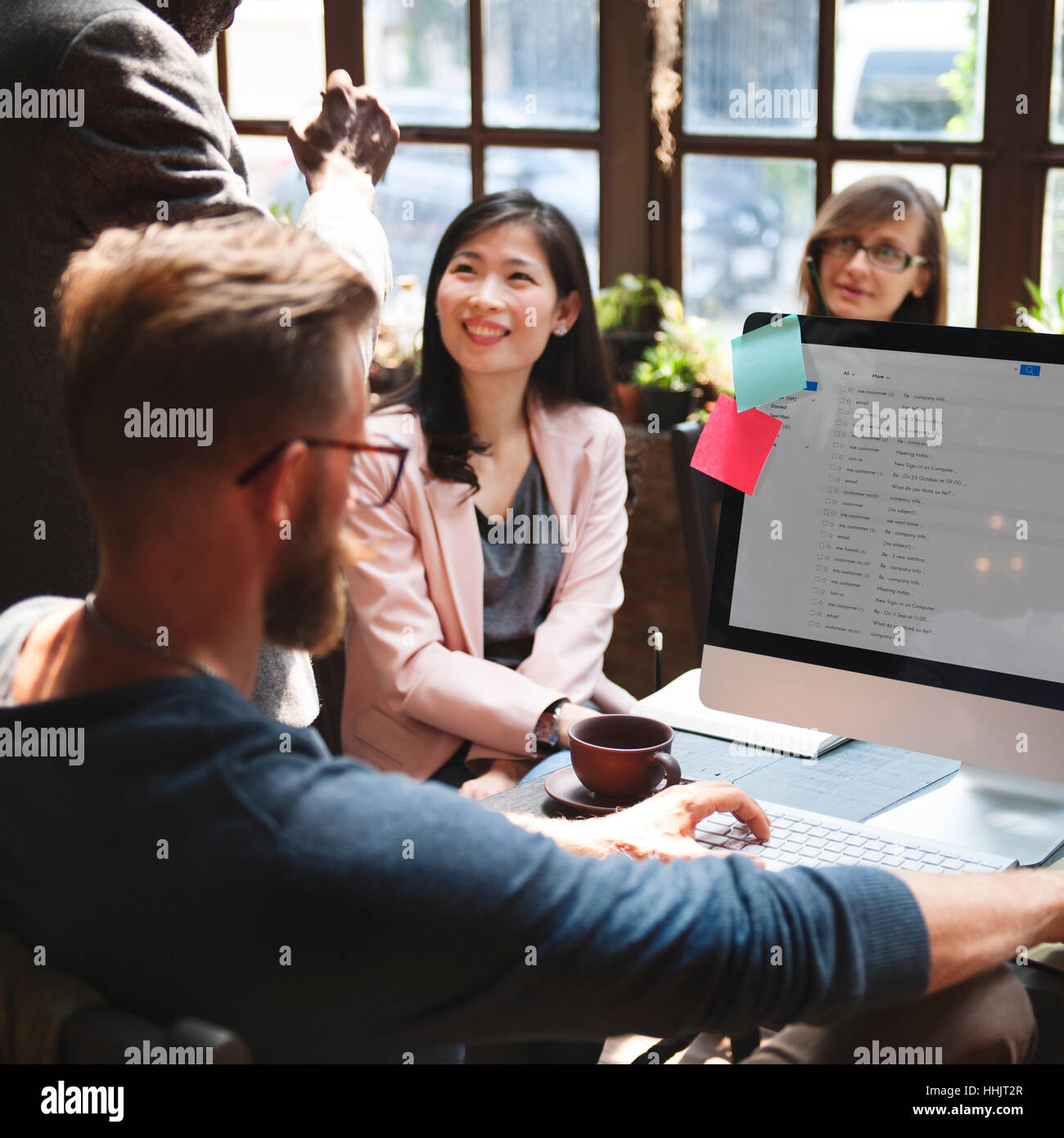 Business Colleagues Conference Teamwork Ideas Concept Stock Photo - Alamy