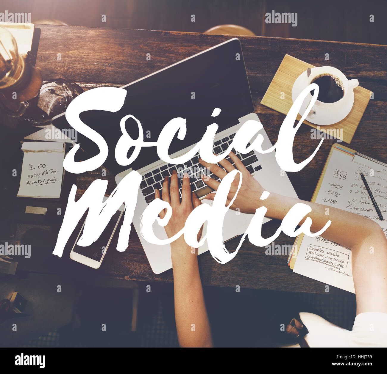 Social Media Connection Networking Chat Concept Stock Photo - Alamy