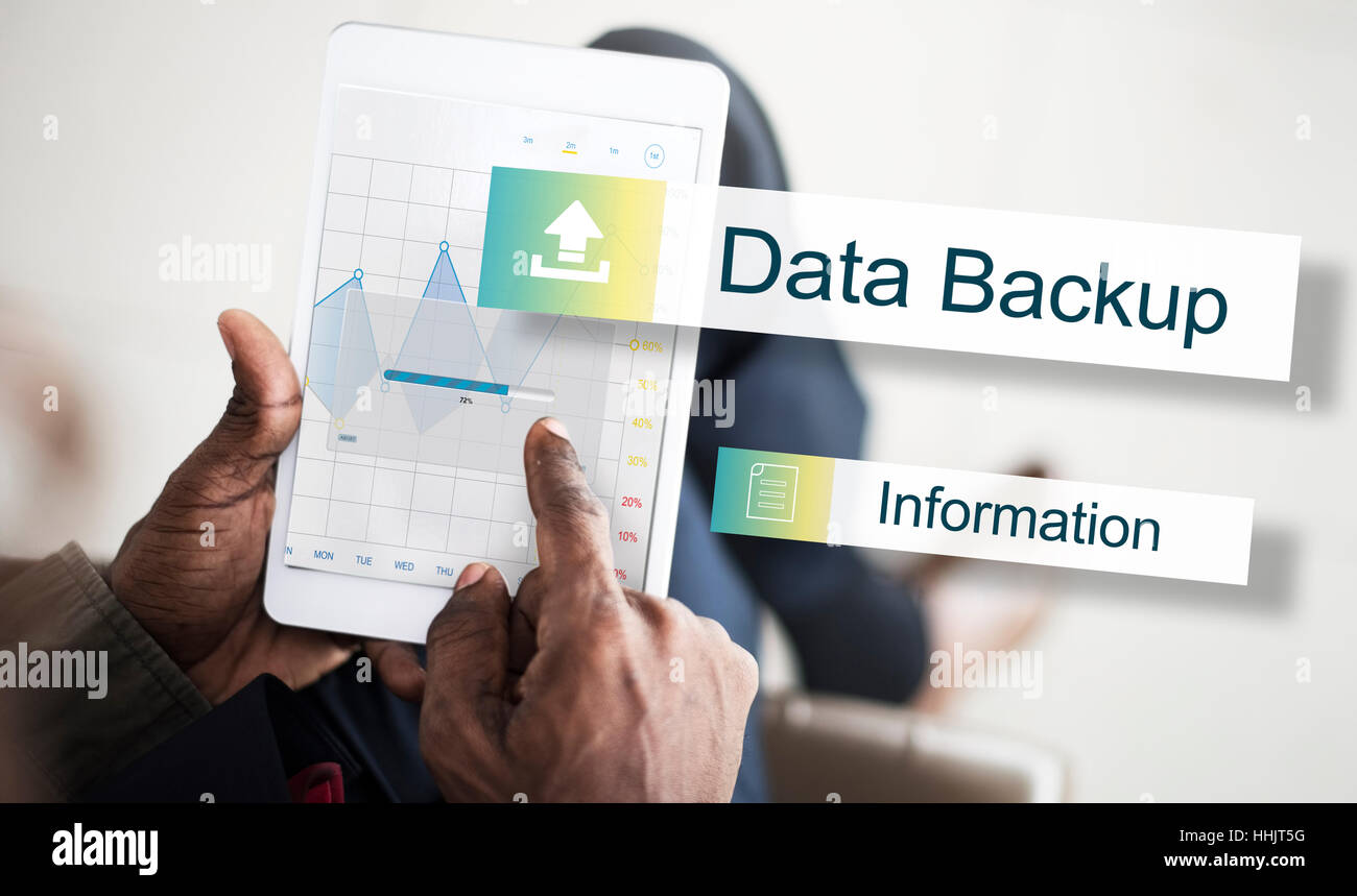 Data Backup Storage Transfer Concept Stock Photo - Alamy