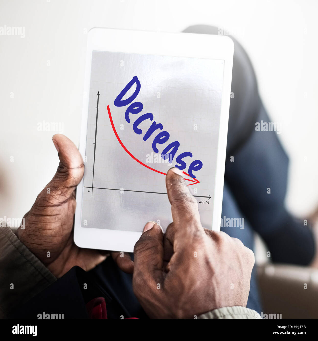 Recession Financial Risk Failure Decrease Concept Stock Photo - Alamy